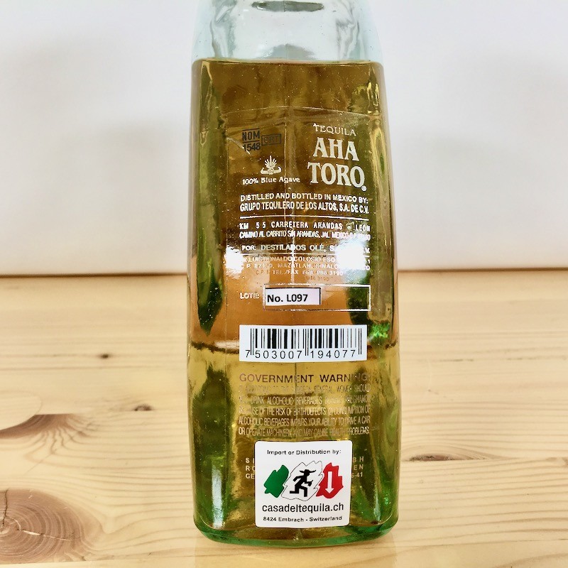 Tequila Reposado Aha Toro at Georgia Farber blog