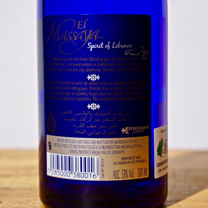 Arak - El Massaya / 50cl / 53%